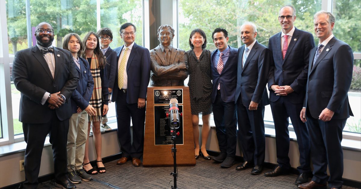 Tribute to Dr. Freddie Fu Unveiled at UPMC Freddie Fu Sports Medicine ...